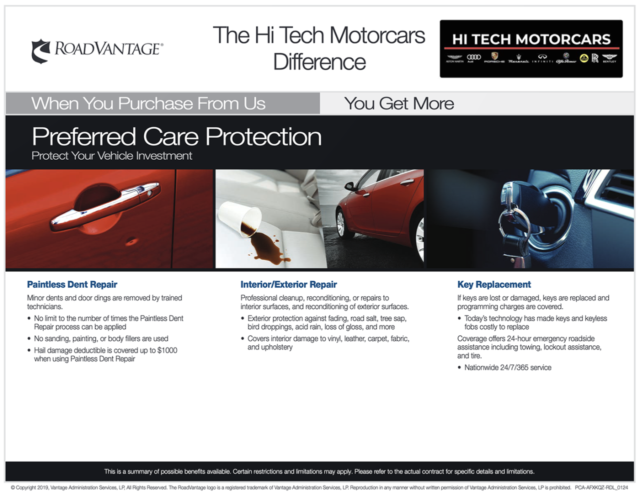 Hi Tech Motorcars Preferred Care — 12 Months of Protection - F&I ...